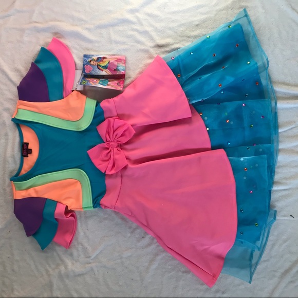 JoJo Siwa | Dresses | Jojos Closet Siwa Birthday Dress Rainbow L 12 ...